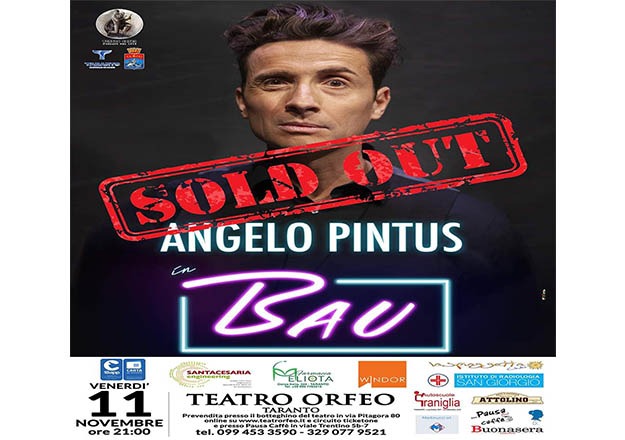 Taranto: "Angelo Pintus - per la prima volta sul palcoscenico della ...